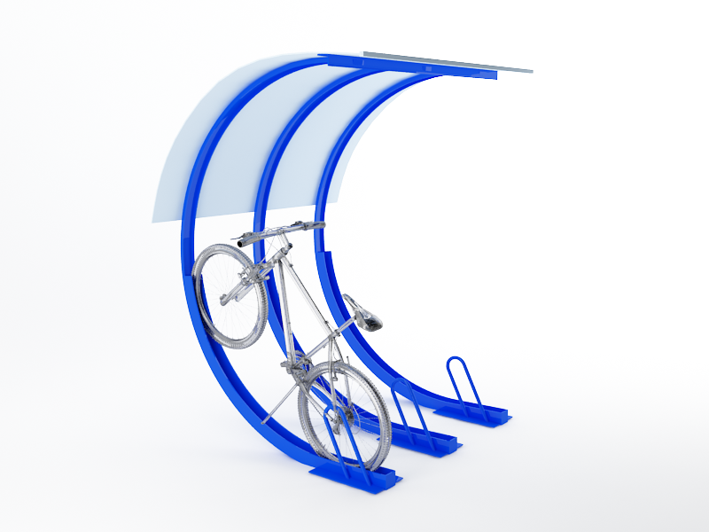 Парковка для велосипедов 45 градусов с навесом купить по доступной цене ...